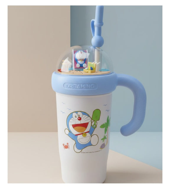 Doraemon Tumbler with Handle – Blue Color, Premium SUS 316 Stainless S ...