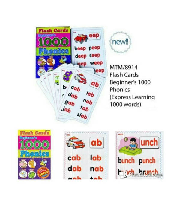 Express Learning 1000 Phonics Flash Cards for Beginners | Mind to Mind ...