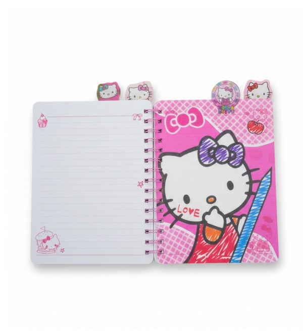 Hello Kitty Spiral Notebook – 200 Single-Lined Pages with Cute Hello K ...