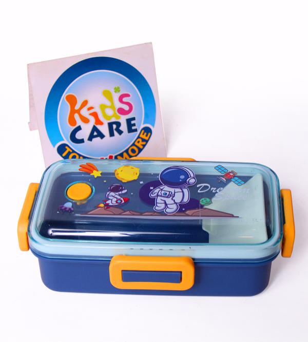 Astronaut Space World Lunch Box for Kids - 7x4 Inch, 4 Locks, Removabl ...