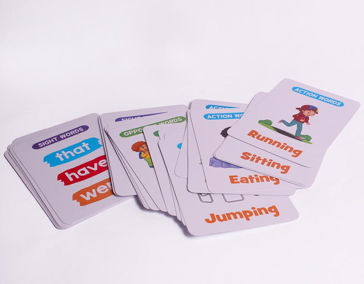 Smart Flash Cards - Action, Opposite and Sight Words – Kids Care