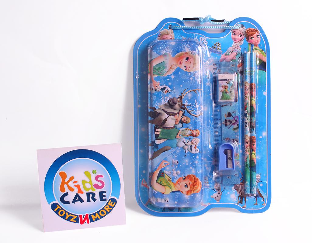 Frozen Anna Elsa Stationery Set With Metallic Pencil Box (8818) – Kids Care
