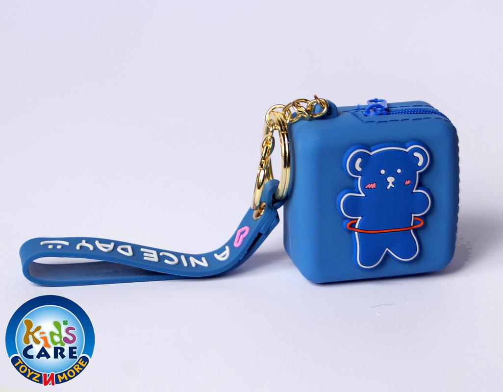 Cute Teddy Bear Themed Silicone Pouch Key Chain / Bag Hanging (KC5637 ...