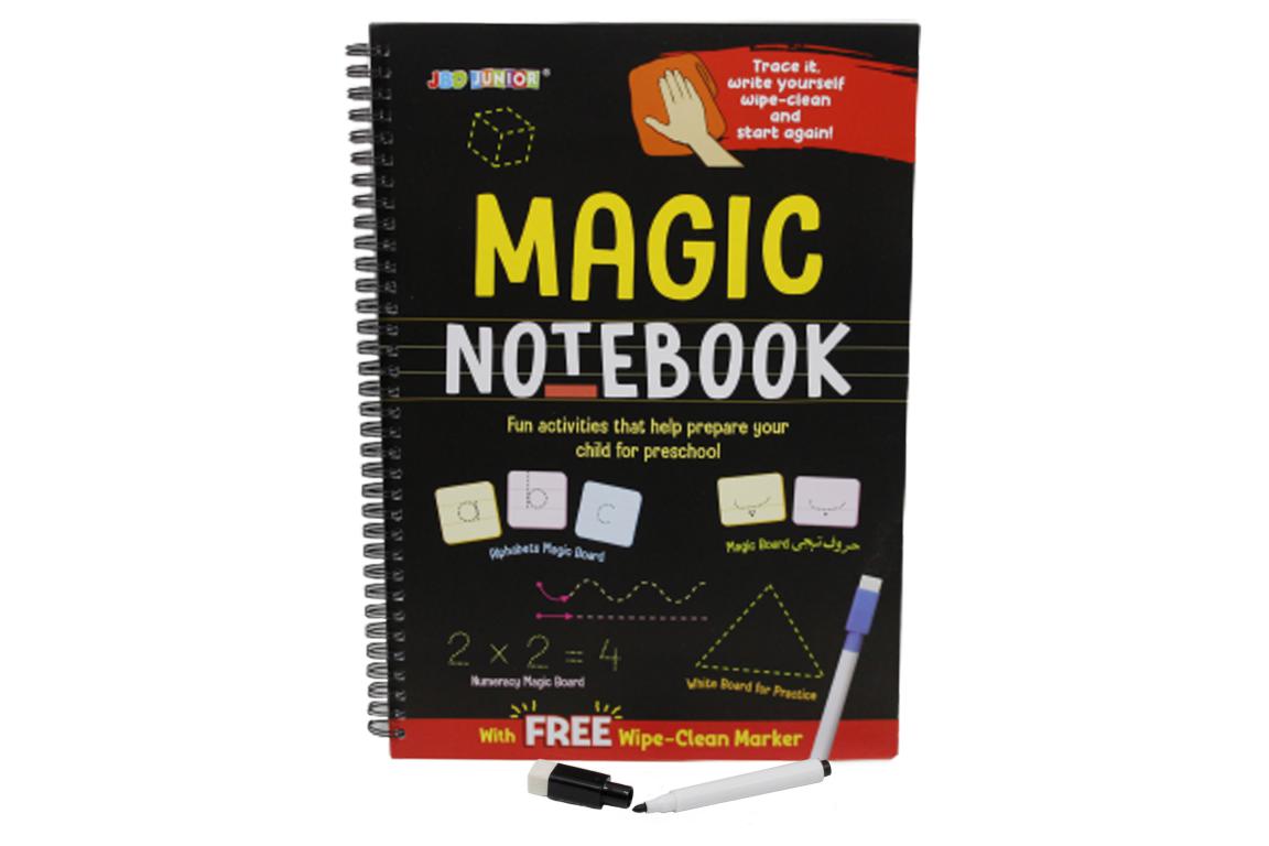 Magic Notebook Write & Wipe Activities Book With Marker – Kids Care