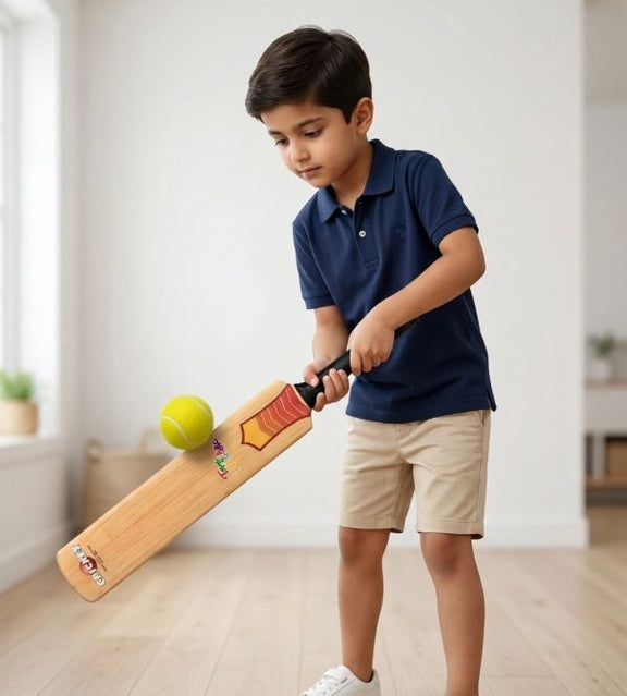 PU Cricket Play Set for Kids – 24 Inch Lightweight Cricket Bat with Fo ...