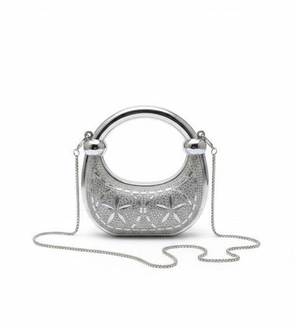 Silver Round Clutch Purse for Kids & Teen Girls – Stylish Party Handba ...