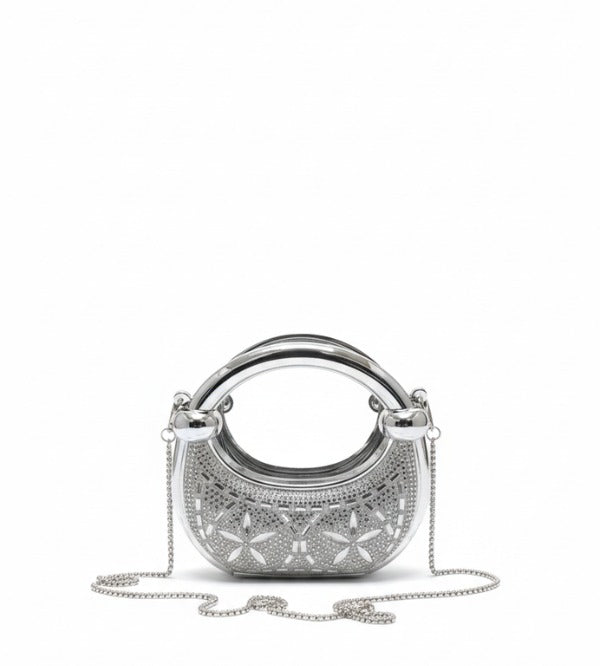 Silver Round Clutch Purse for Kids & Teen Girls – Stylish Party Handba ...