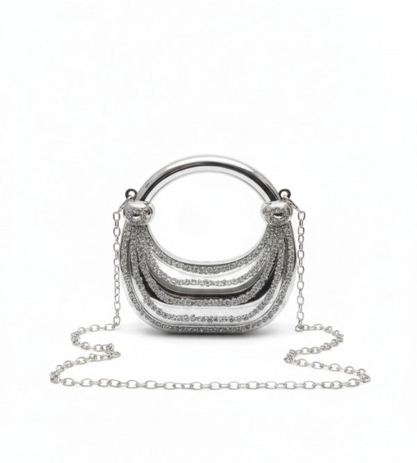 Silver Round Clutch Purse for Kids & Teen Girls – Stylish Party Handba ...