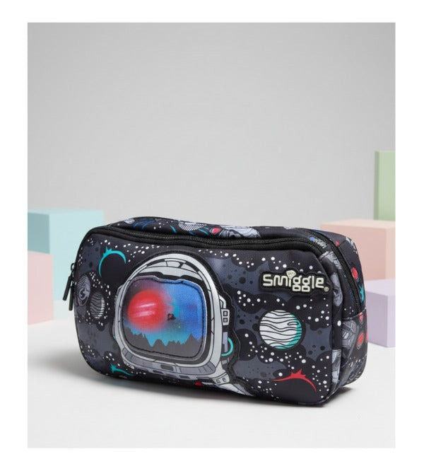 Smiggle Astronaut Space World Double Compartment Pouch – Black | Premi ...
