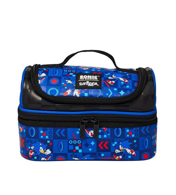 Smiggle Brand Sonic The Hedgehog Insulated Two Compartment Lunch Bag ...
