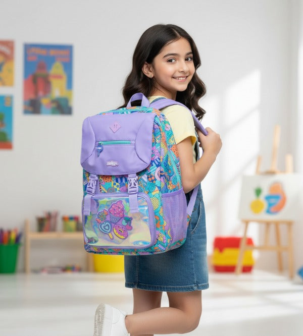 Smiggle Ice Cream, Donuts & Toffees Foldover School Backpack – Sweet T ...