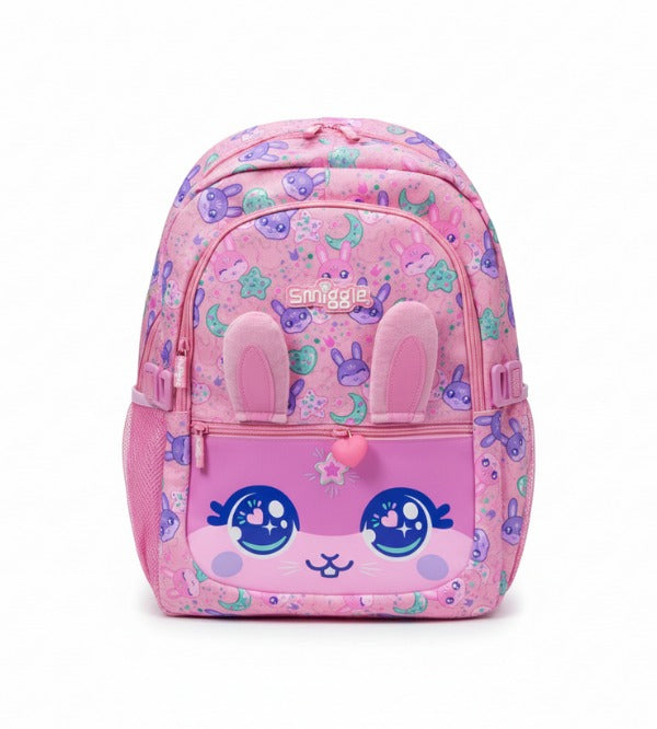 Smiggle Pink Rabbit Character Backpack – 17 Inch Kids School Bag – Kids ...